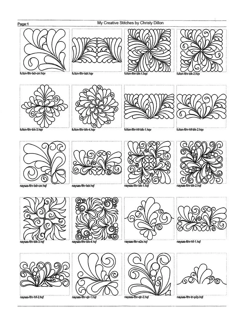 Pantographs — Up Along Quilting