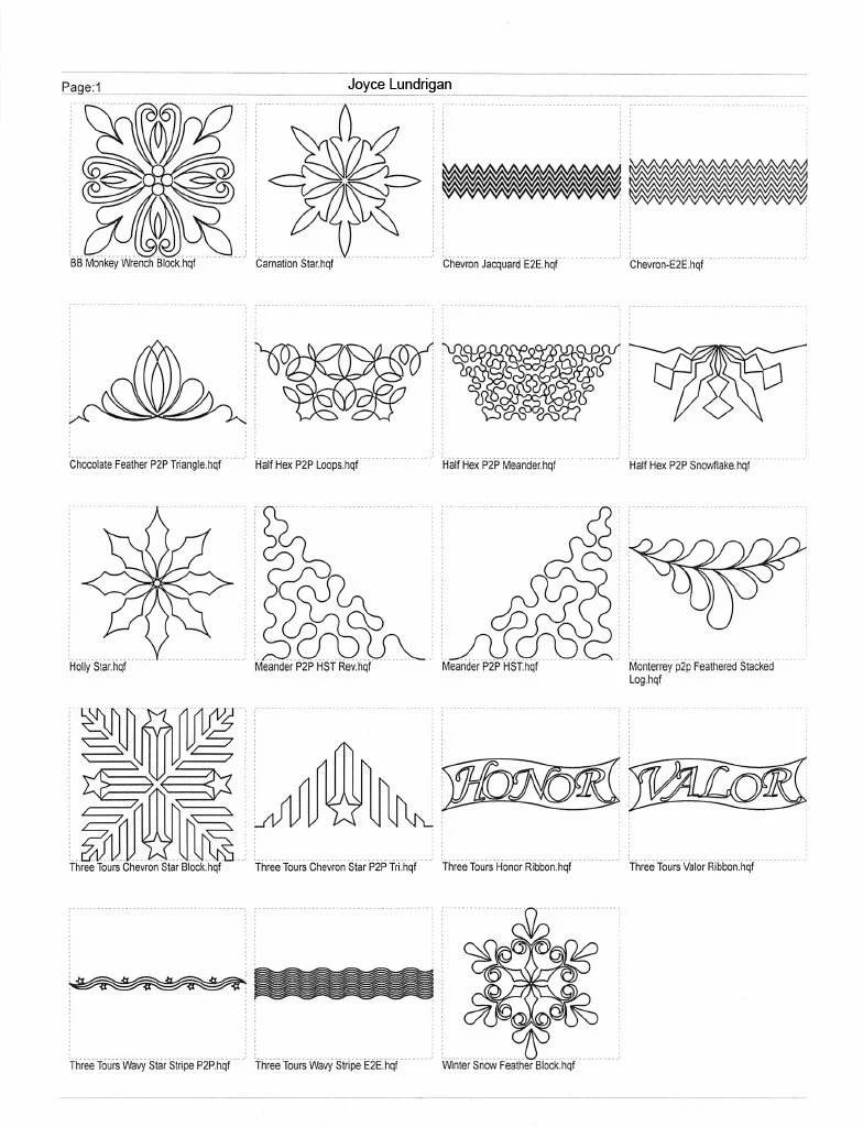 Pantographs — Up Along Quilting