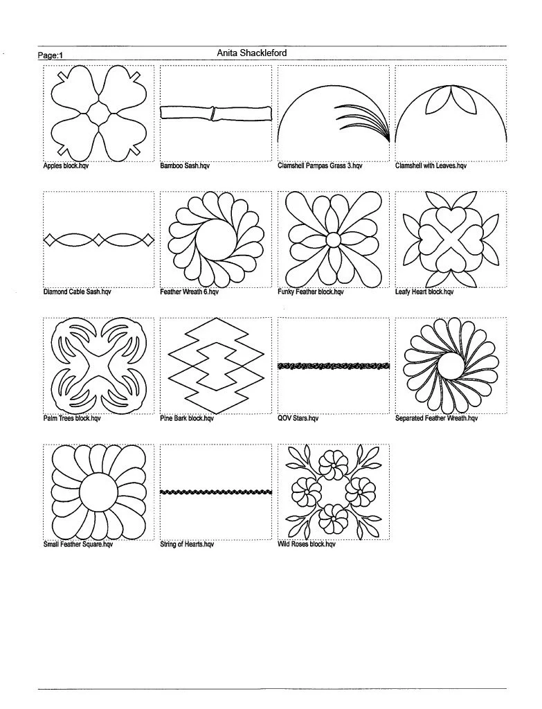 Pantographs — Up Along Quilting