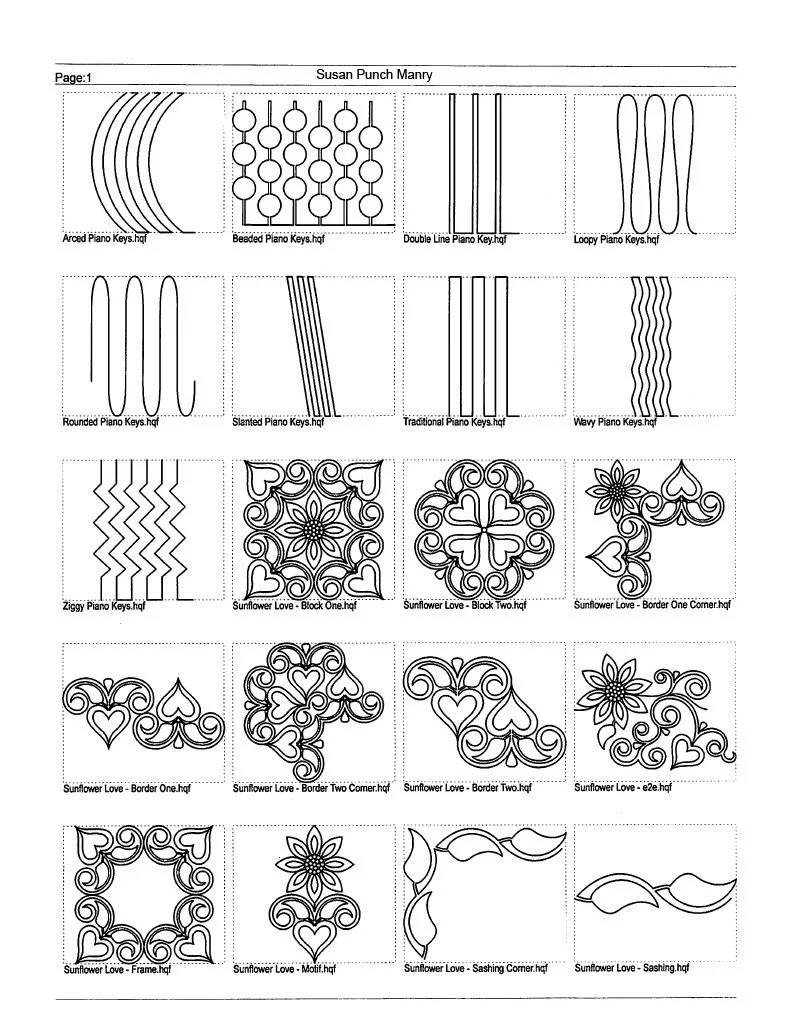 Pantographs — Up Along Quilting