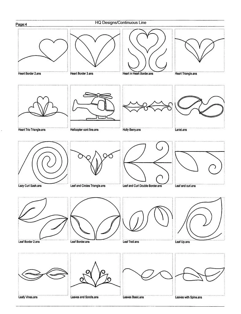 Pantographs — Up Along Quilting