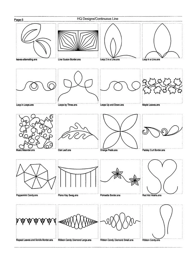 Pantographs — Up Along Quilting