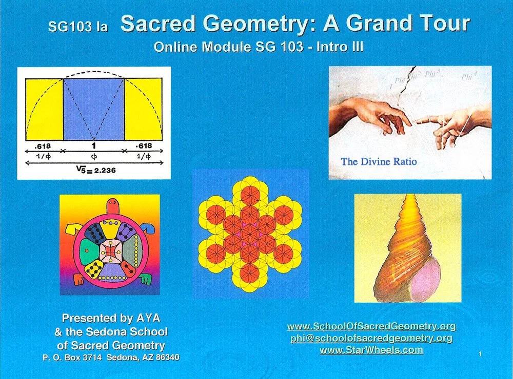 Encyclopedia of Sacred Geometry, Series 1, includes 8 sections ...