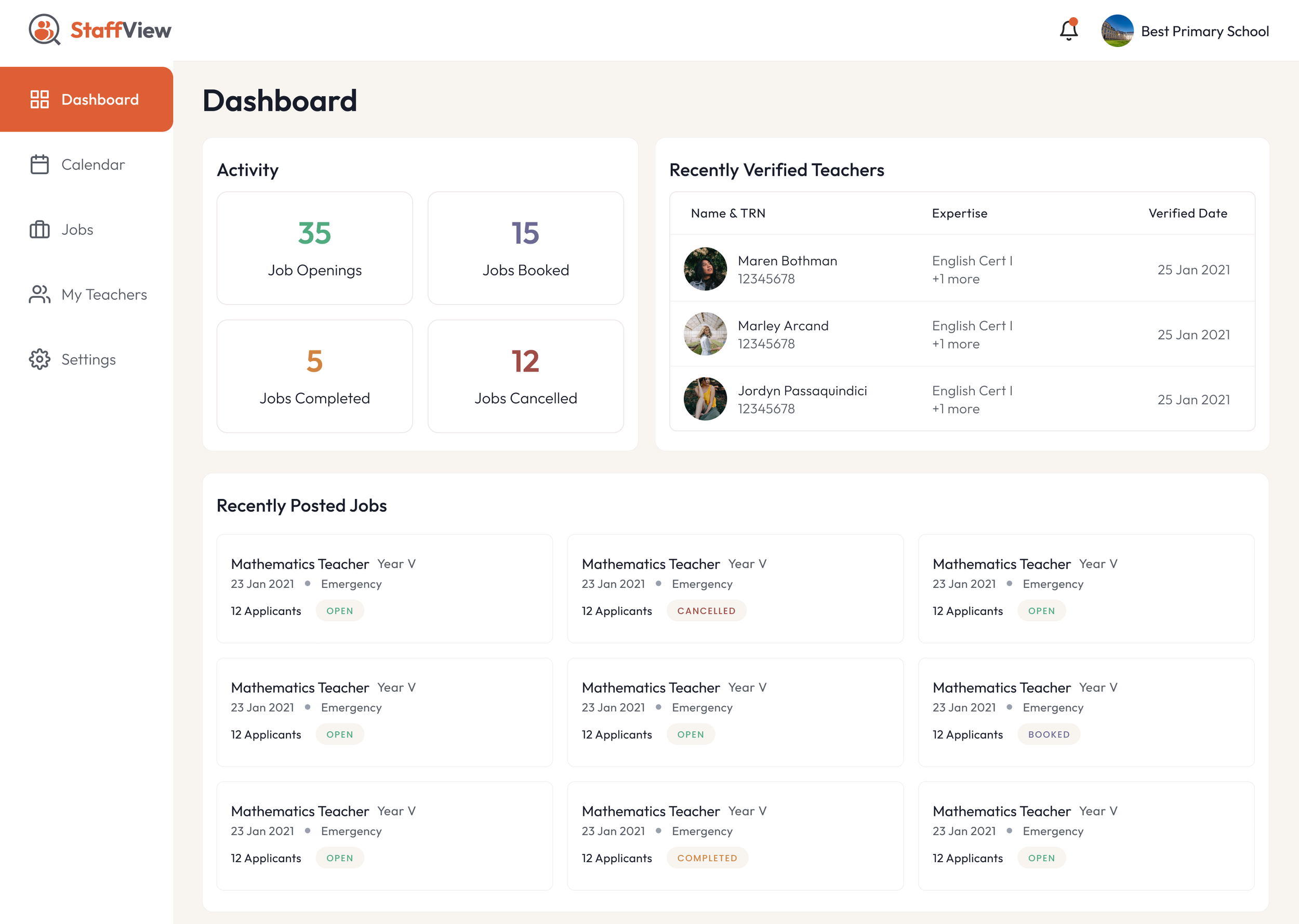 StaffView-Adelaide schools, preschools and centres free casual staffing