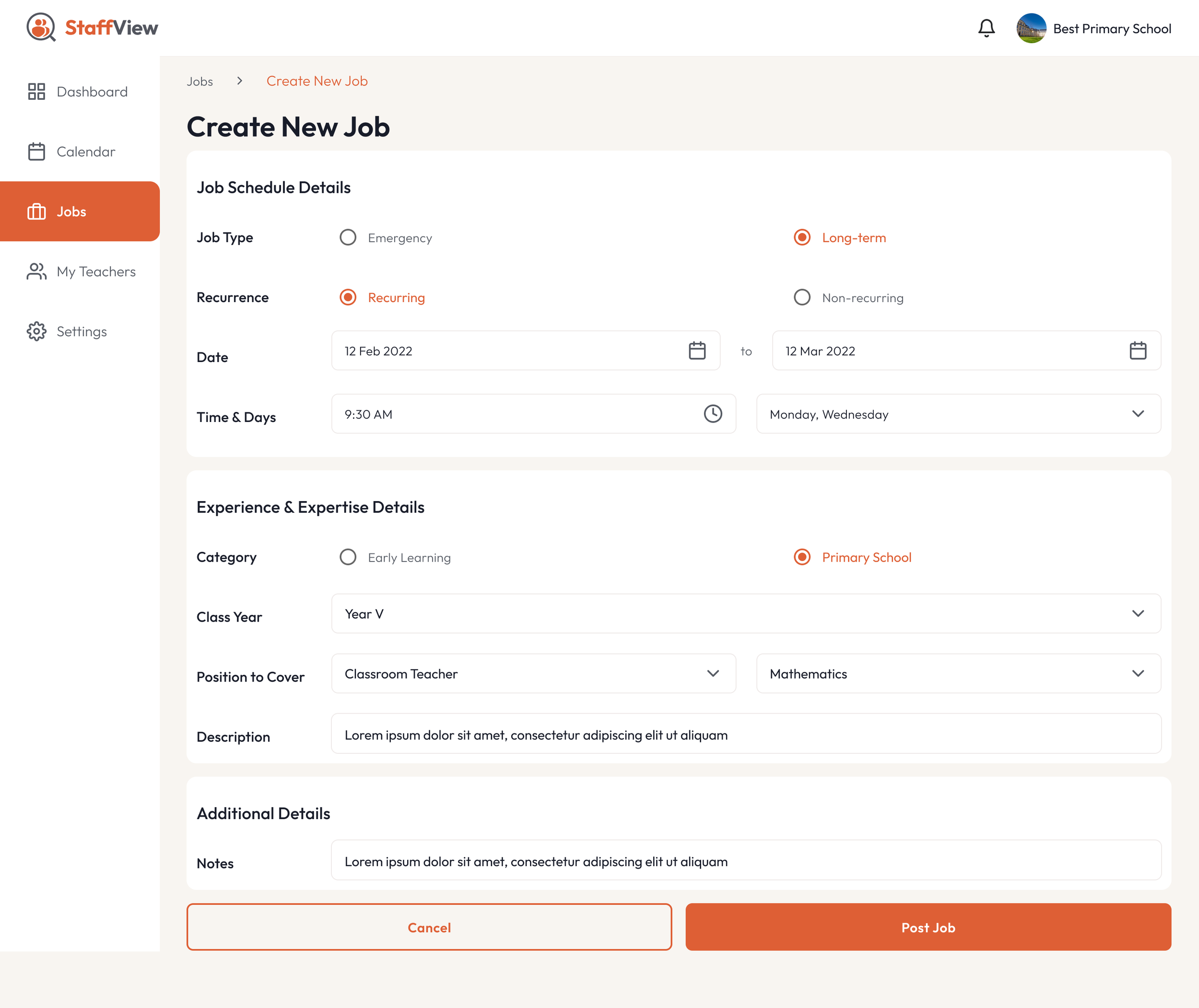 StaffView-Adelaide schools, preschools and centres free casual staffing