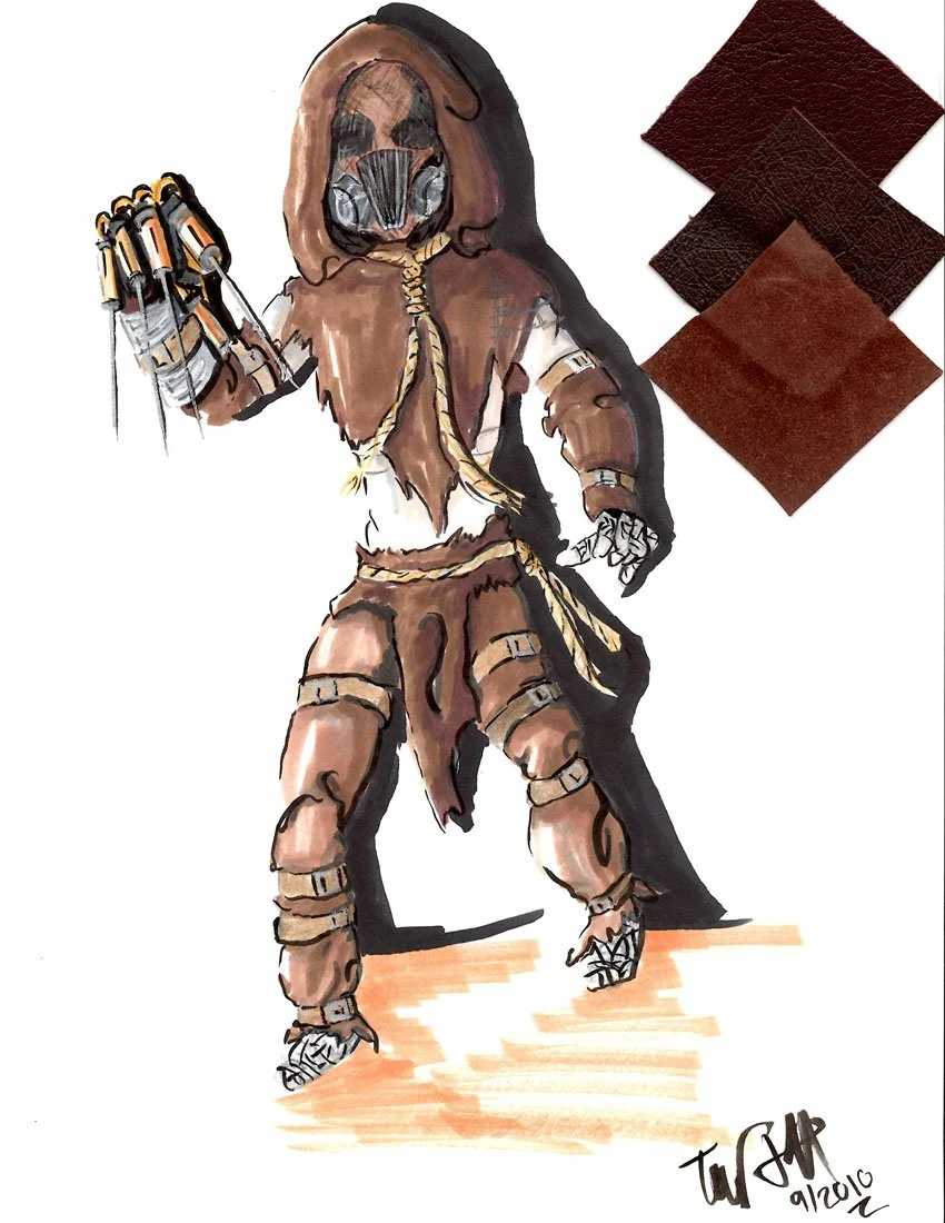 Arkham Asylum Scarecrow Drawing