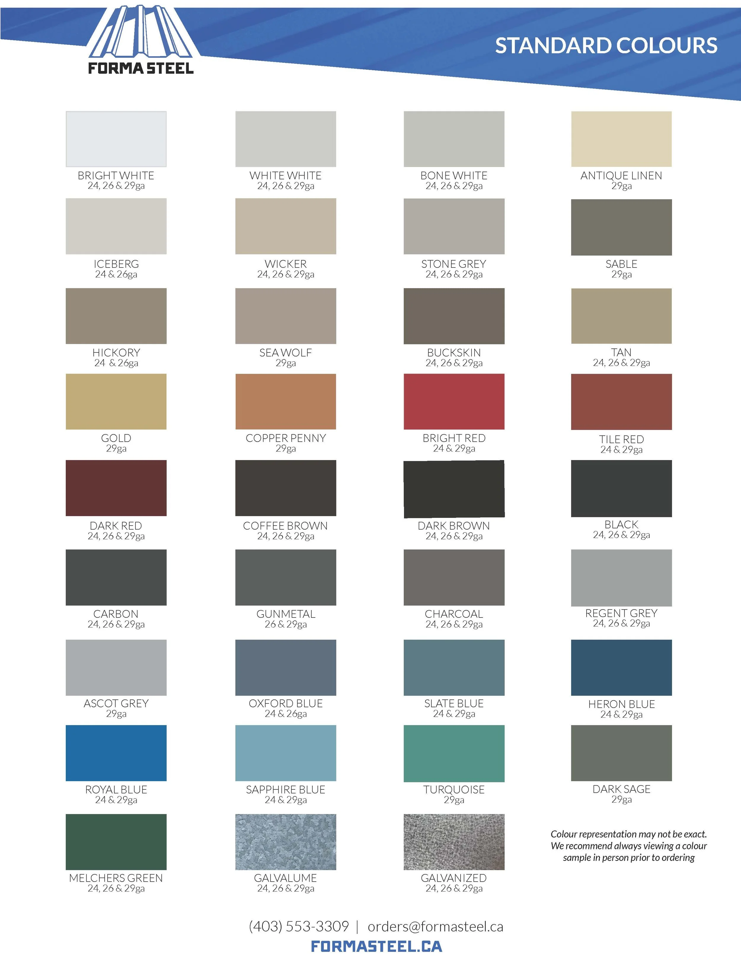 Forma Steel Roof Panels & Flashings — Birdhouse Roofing LTD