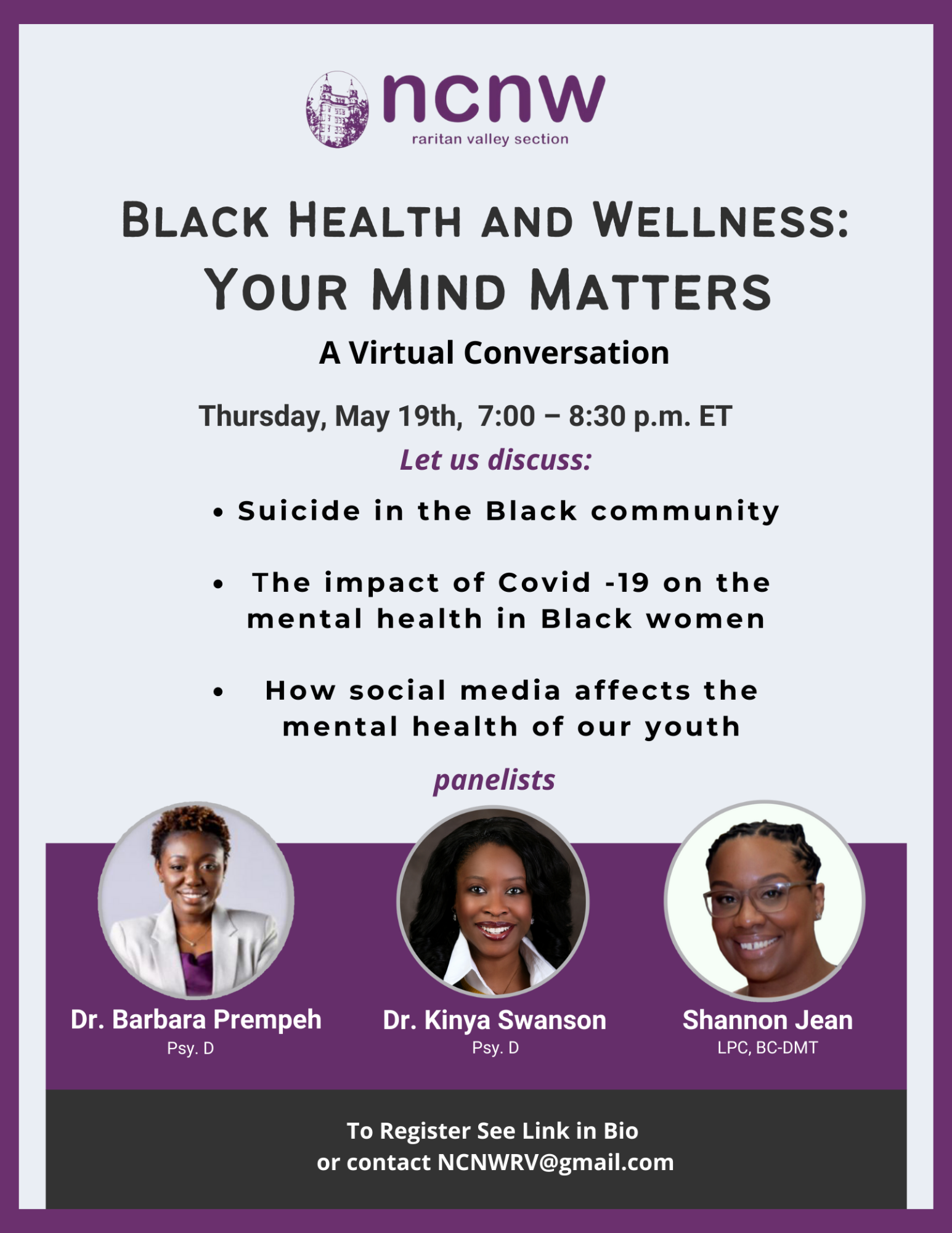 Programs & Events — NCNW Raritan Valley Section