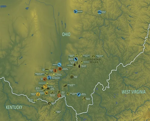 Map - ALL Arc Preserves — Arc of Appalachia