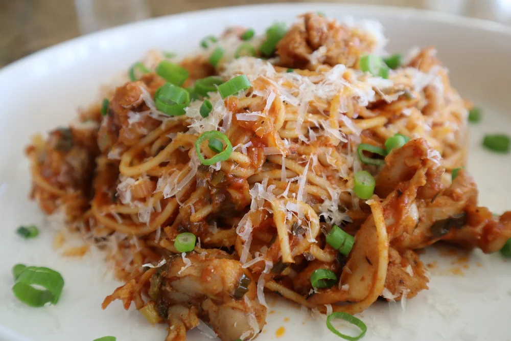 Chicken Big Mamou with Corn Cake — Amelia is NOT a Chef