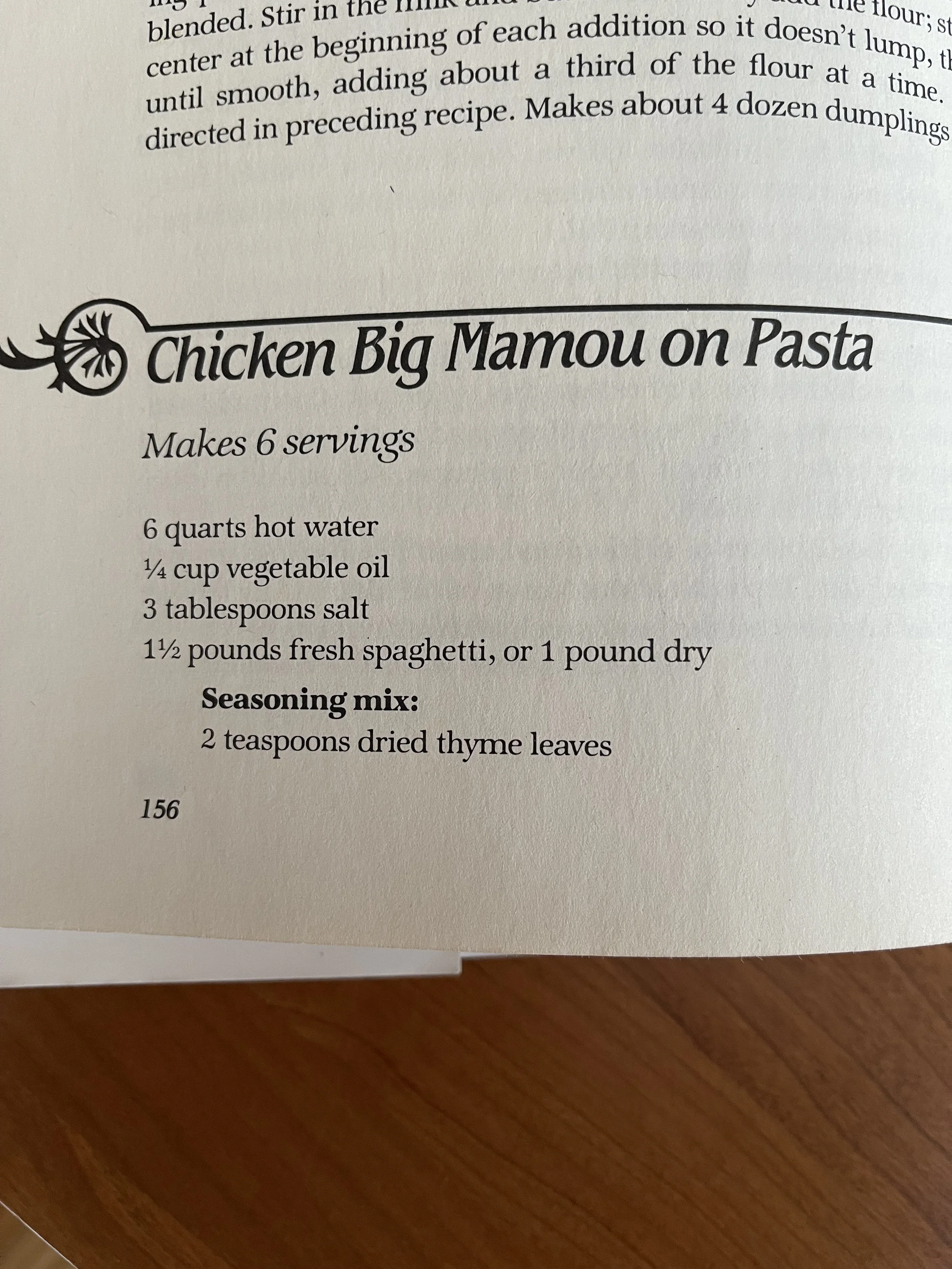 Chicken Big Mamou on Pasta by Chef Paul Prudhomme — Amelia is NOT a Chef
