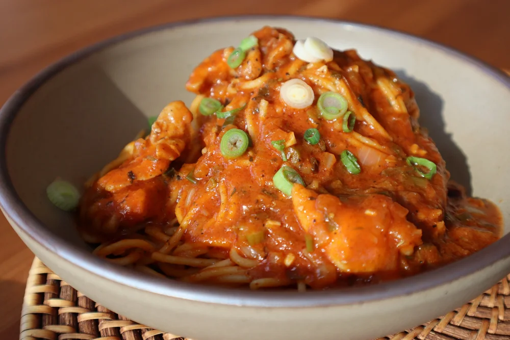 Chicken Big Mamou on Pasta by Chef Paul Prudhomme — Amelia is NOT a Chef