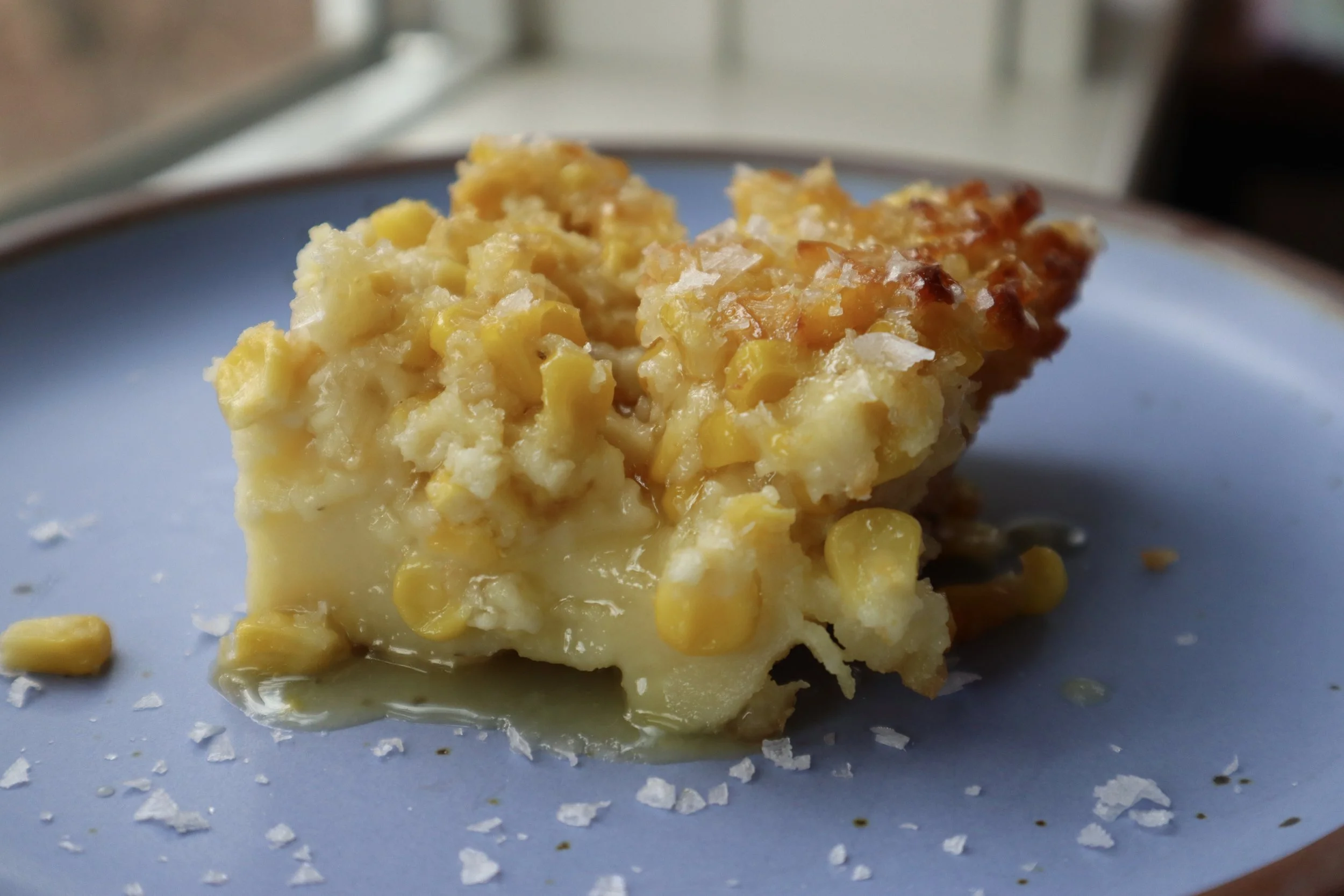 Creamy Sweet Corn Custard Pudding with Honey Butter Glaze — Amelia is ...