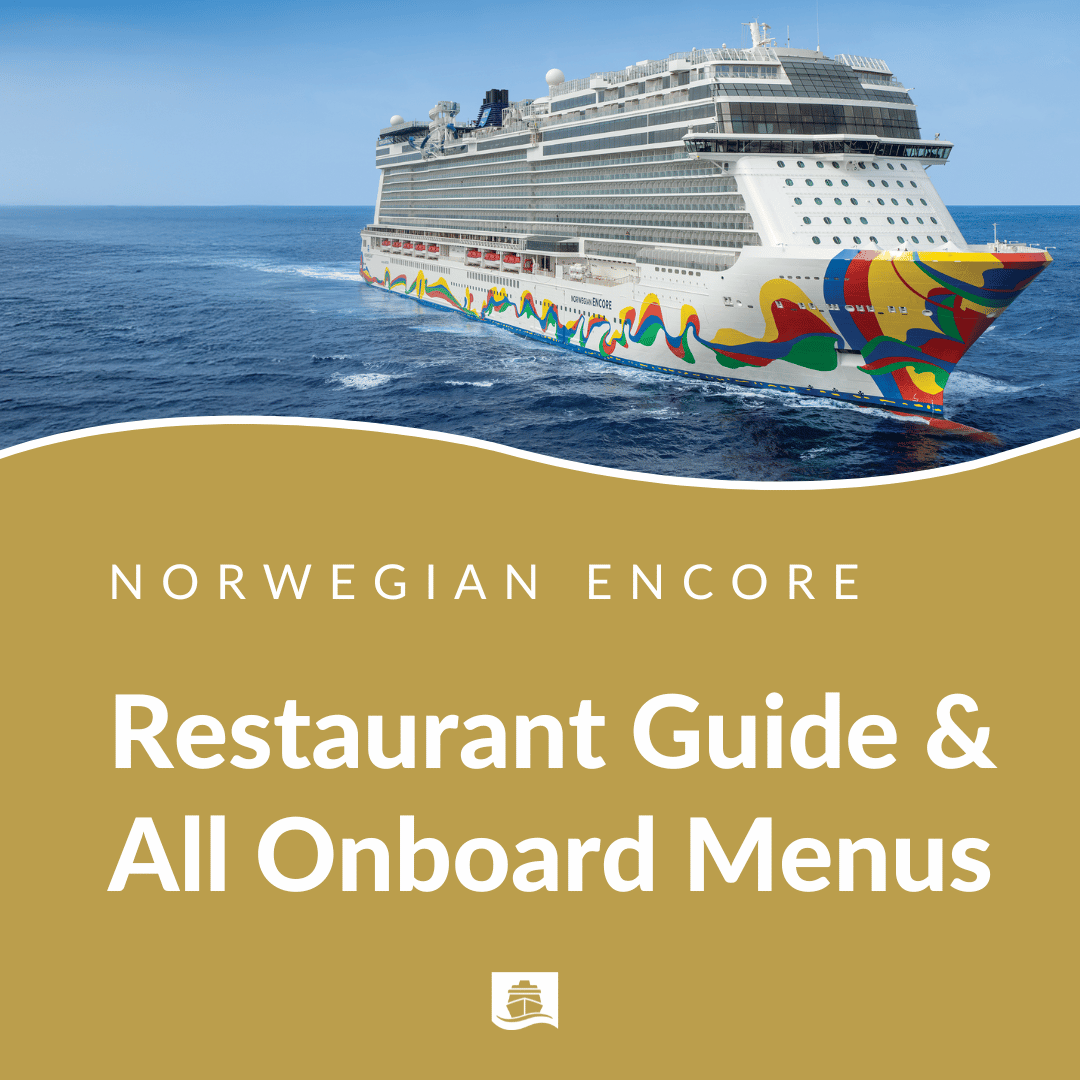 All Menus from Norwegian Breakaway - Main Dining, Cagney's, Le Bistro ...