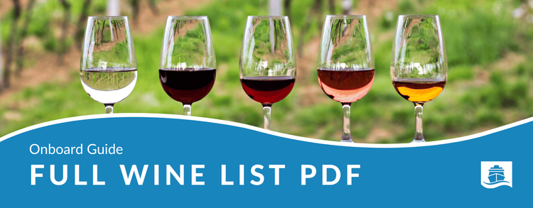List Of All Wines Onboard Norwegian Cruise Line - Full Wine List Menu ...