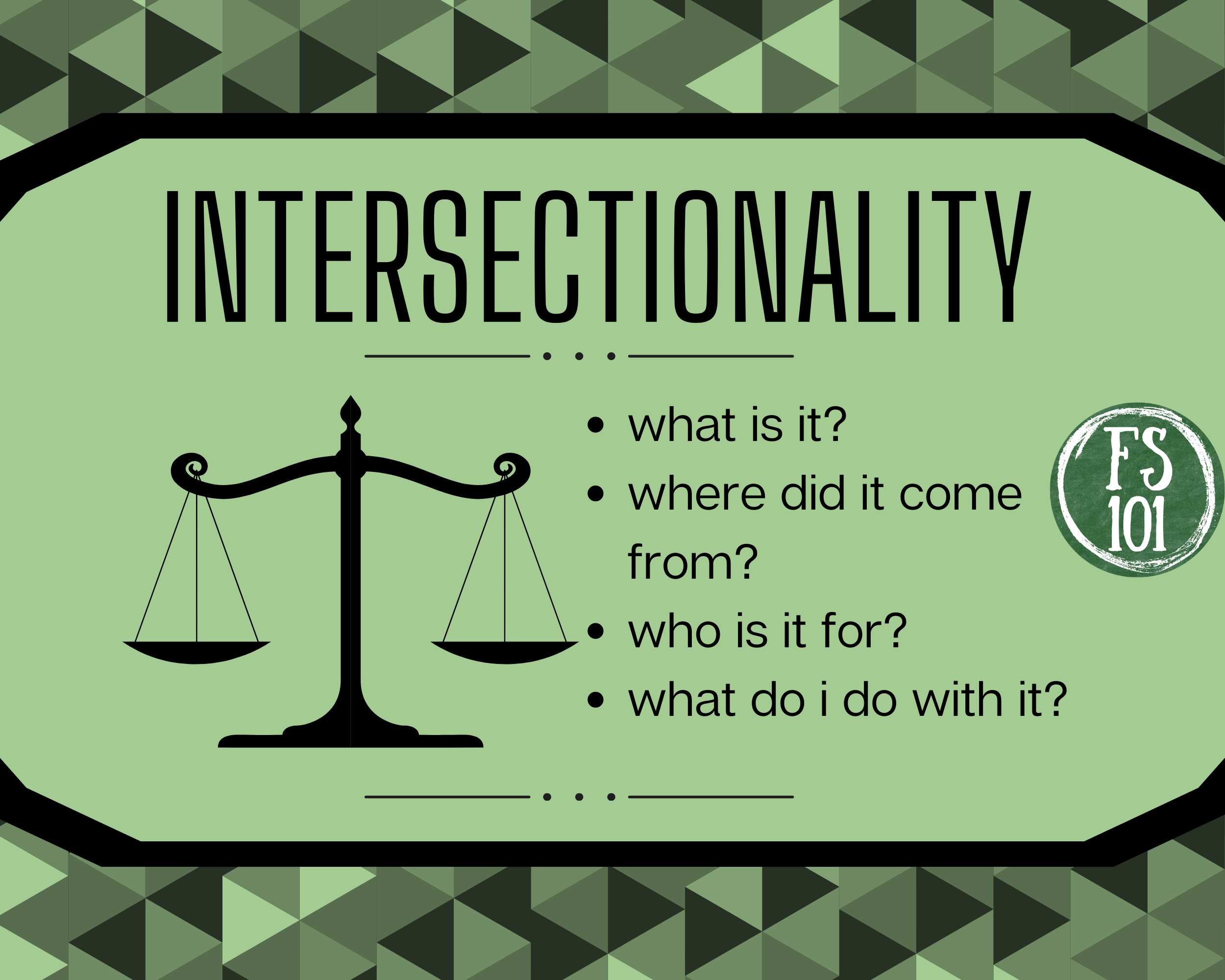 Intersectionality — Feminist Studies 101
