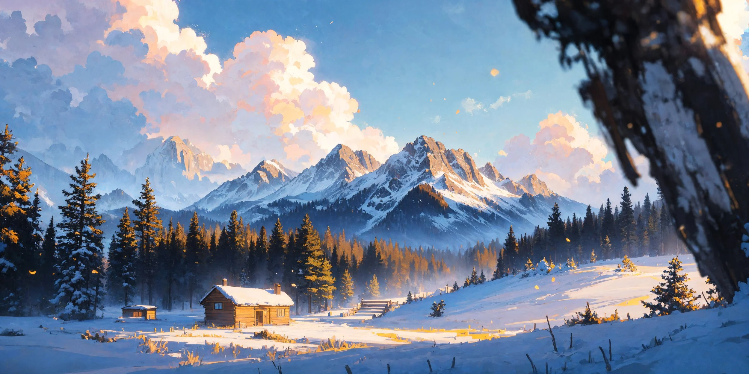 Snow Mountains Wallpaper