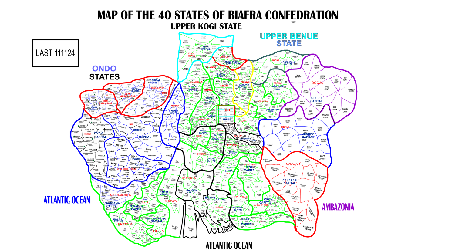 Updated Biafra Map! — Biafra Republic Government in Exile