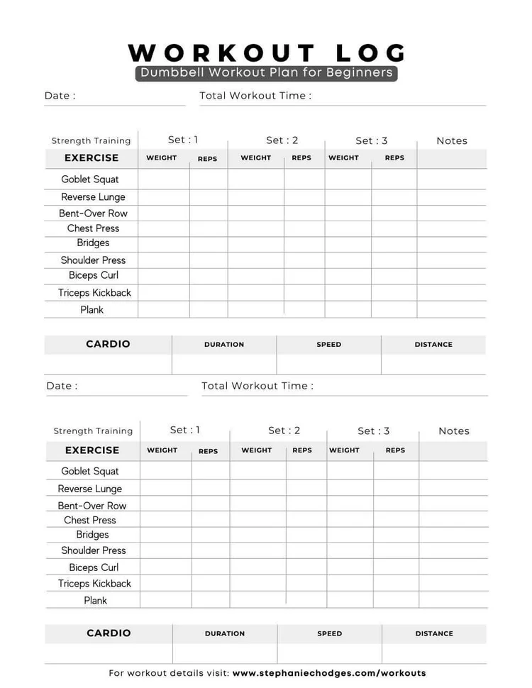 Quick Dumbbell Workout for Beginners at Home — Stephanie C. Hodges