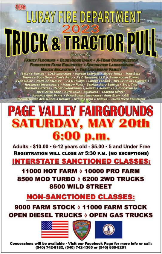 Upcoming Events — Page Valley Fairgrounds