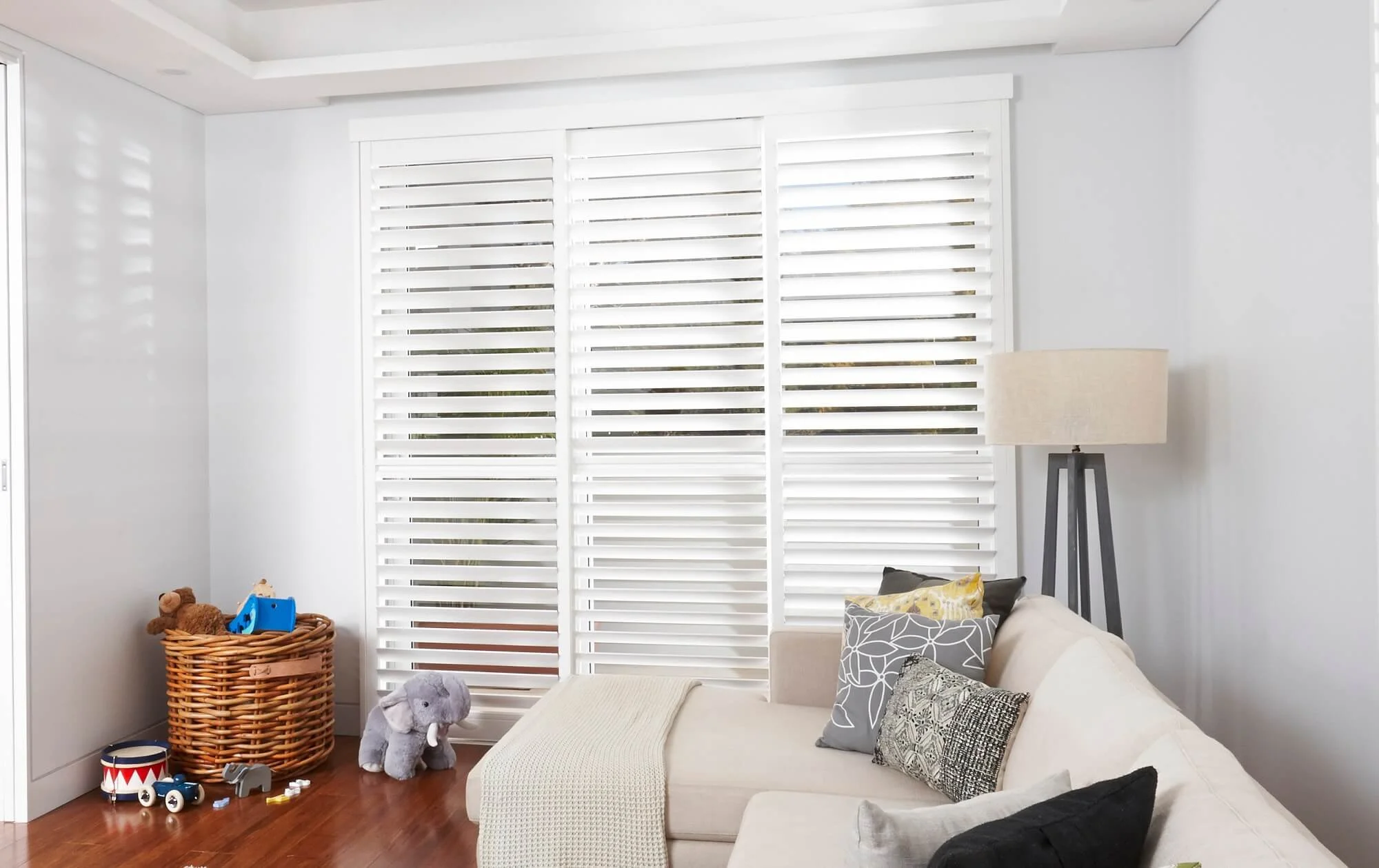 PolySatin® Shutters, Faux Wood Plantation Shutters, Wood Look Shutters ...