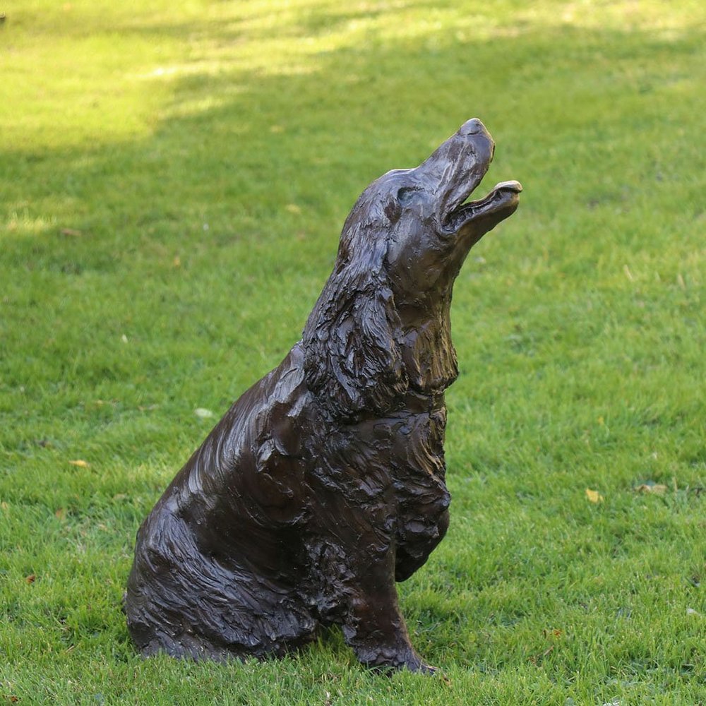 Cocker Spaniel Bronze Sculpture — Le Blanc Fine Art