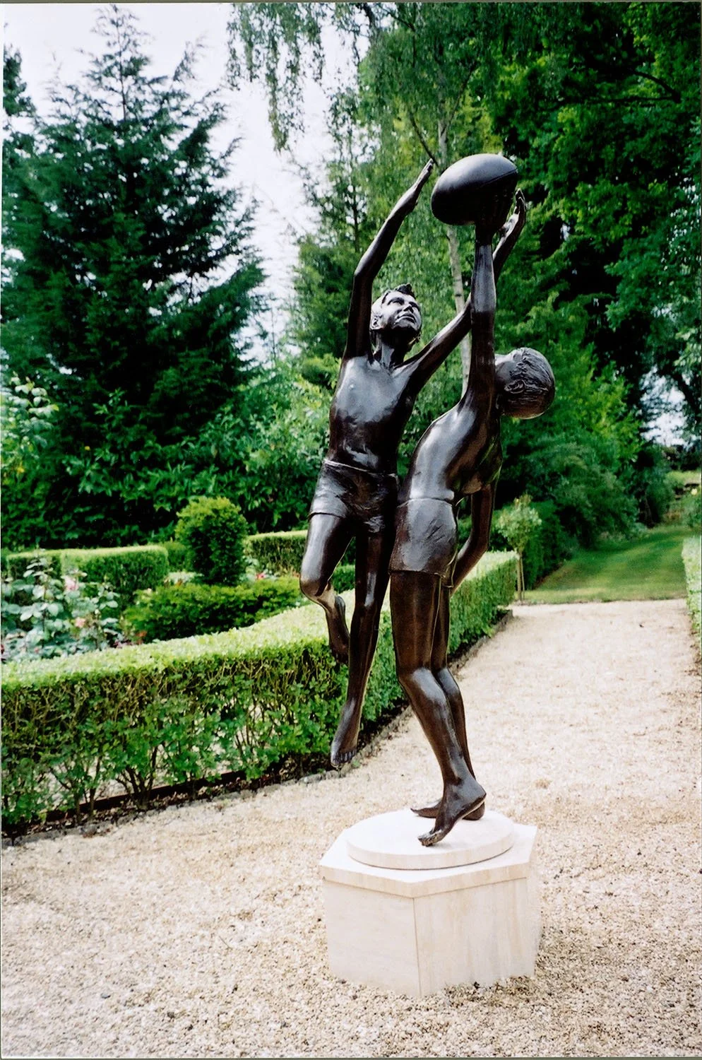 Line Out Bronze Sculpture — Le Blanc Fine Art