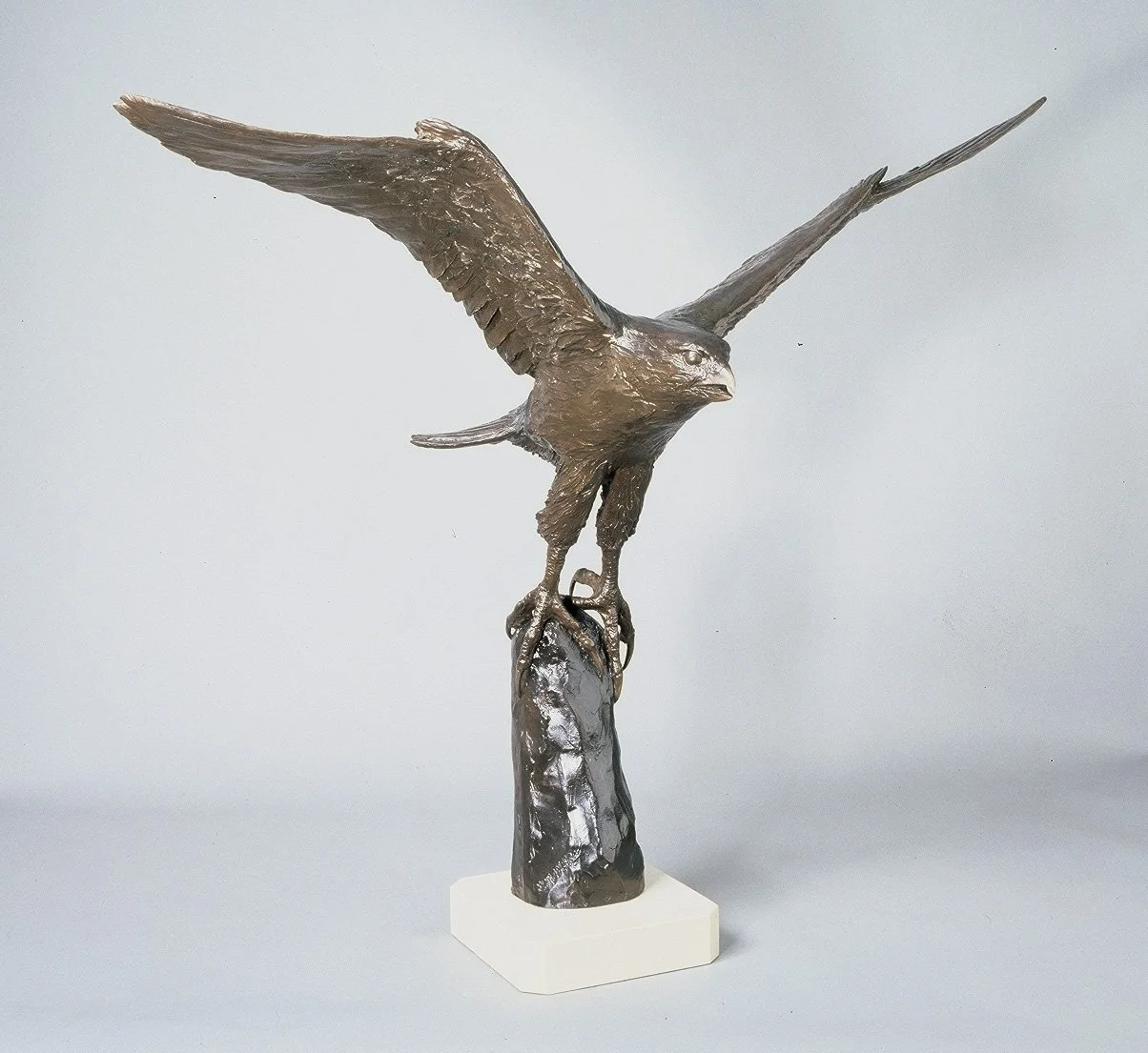 Peregrine Falcon Bronze Sculpture — Le Blanc Fine Art