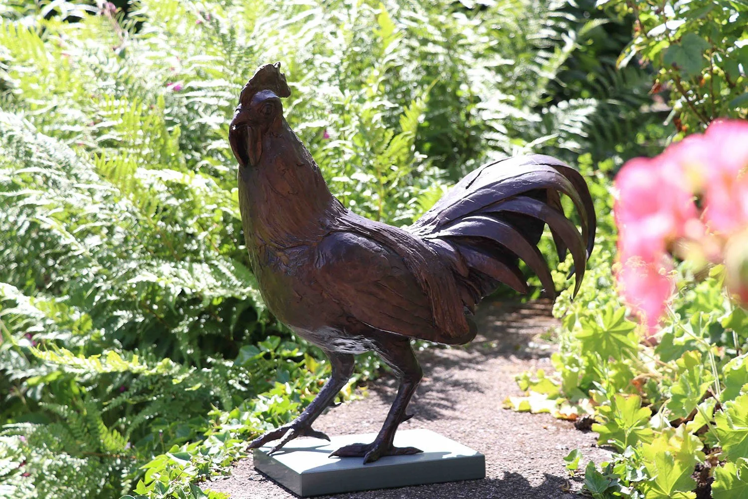 Rooster Bronze Sculpture — Le Blanc Fine Art