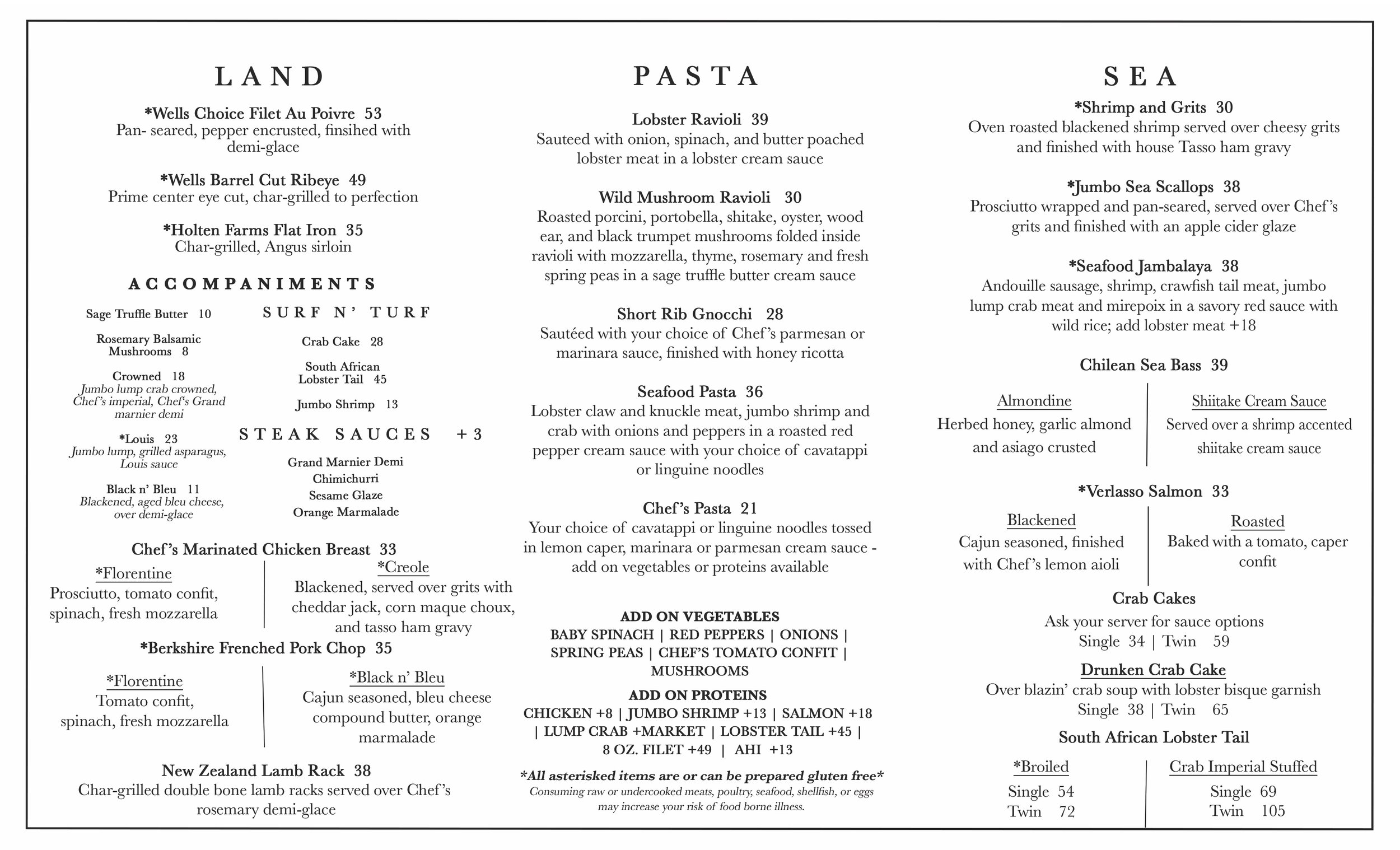 Backfin Blues Dinner — Backfin Blues