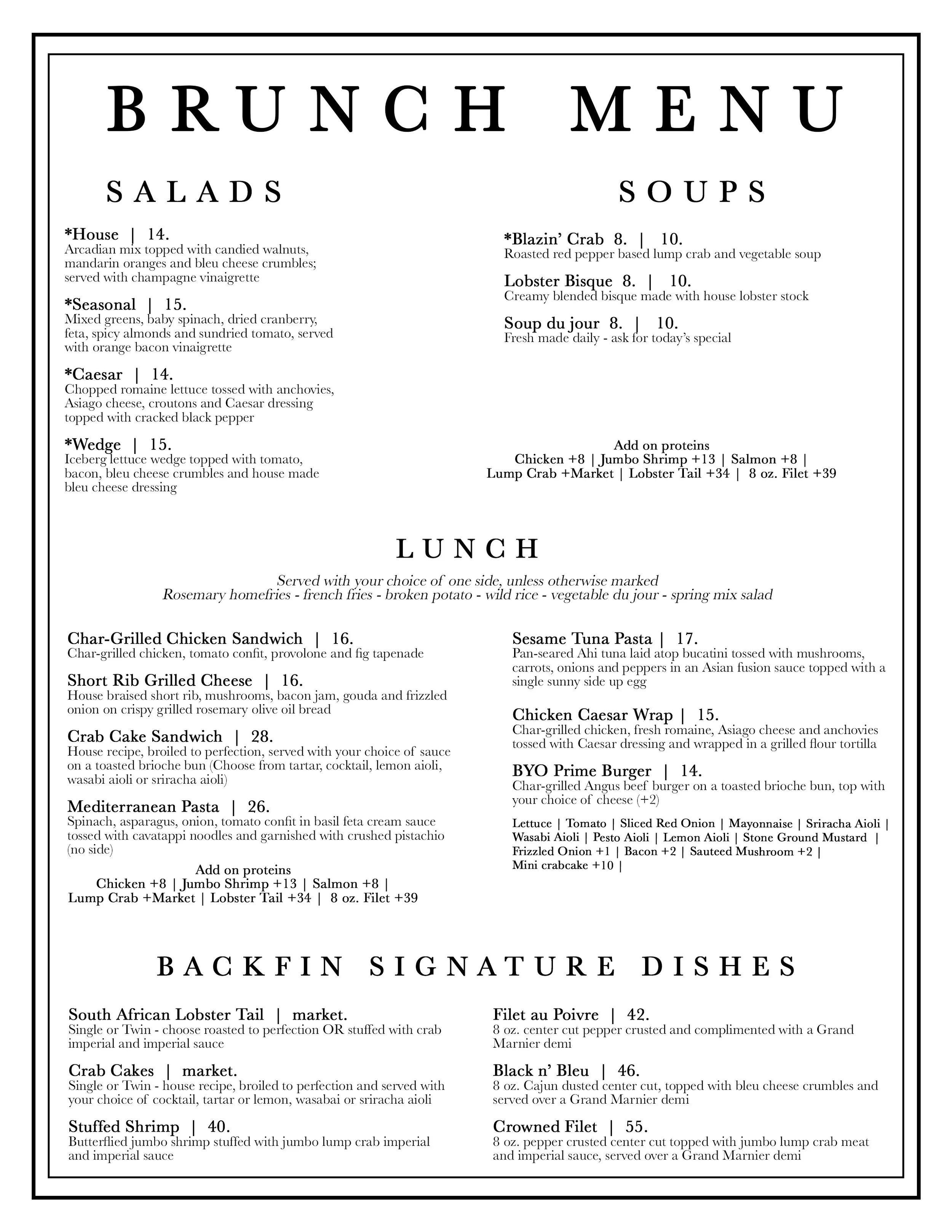 Backfin Blues Brunch — Backfin Blues
