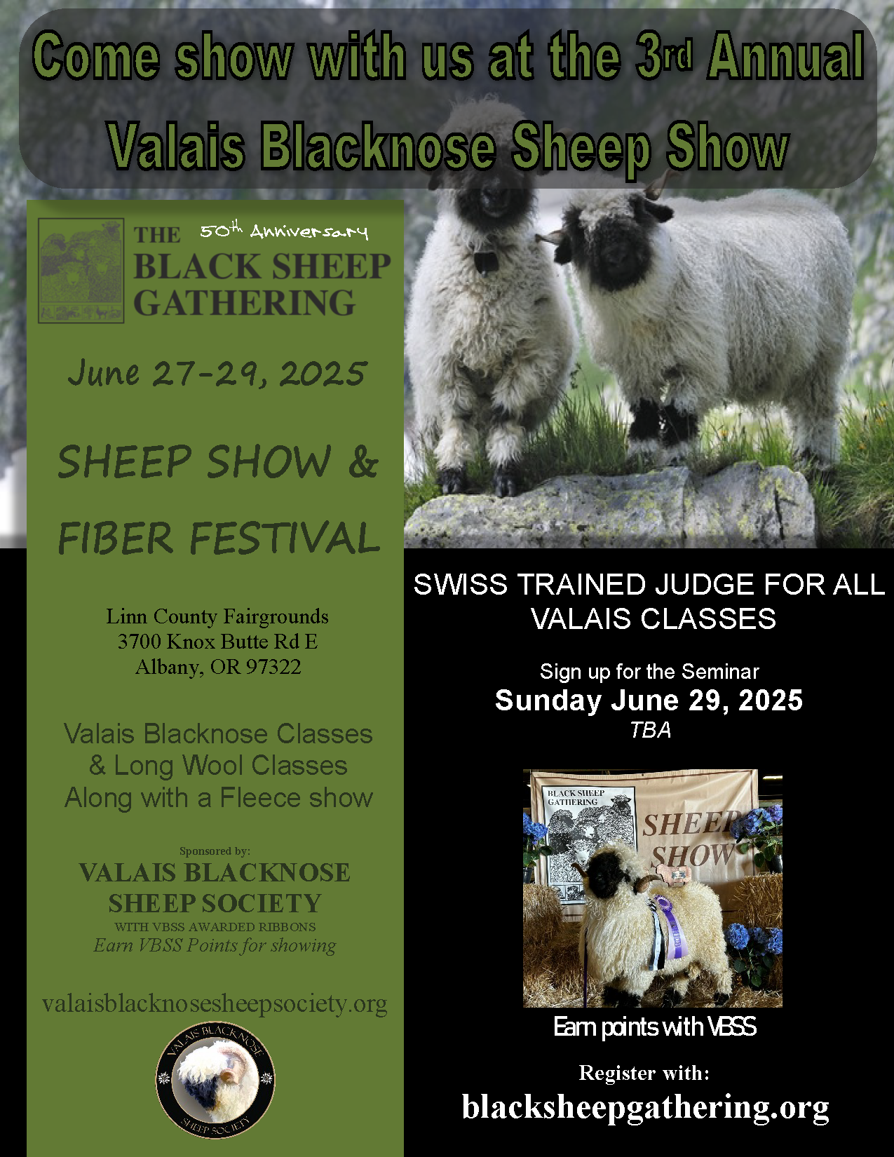 Calendar | Join Sheep Shows Today — Valais Blacknose Sheep Society