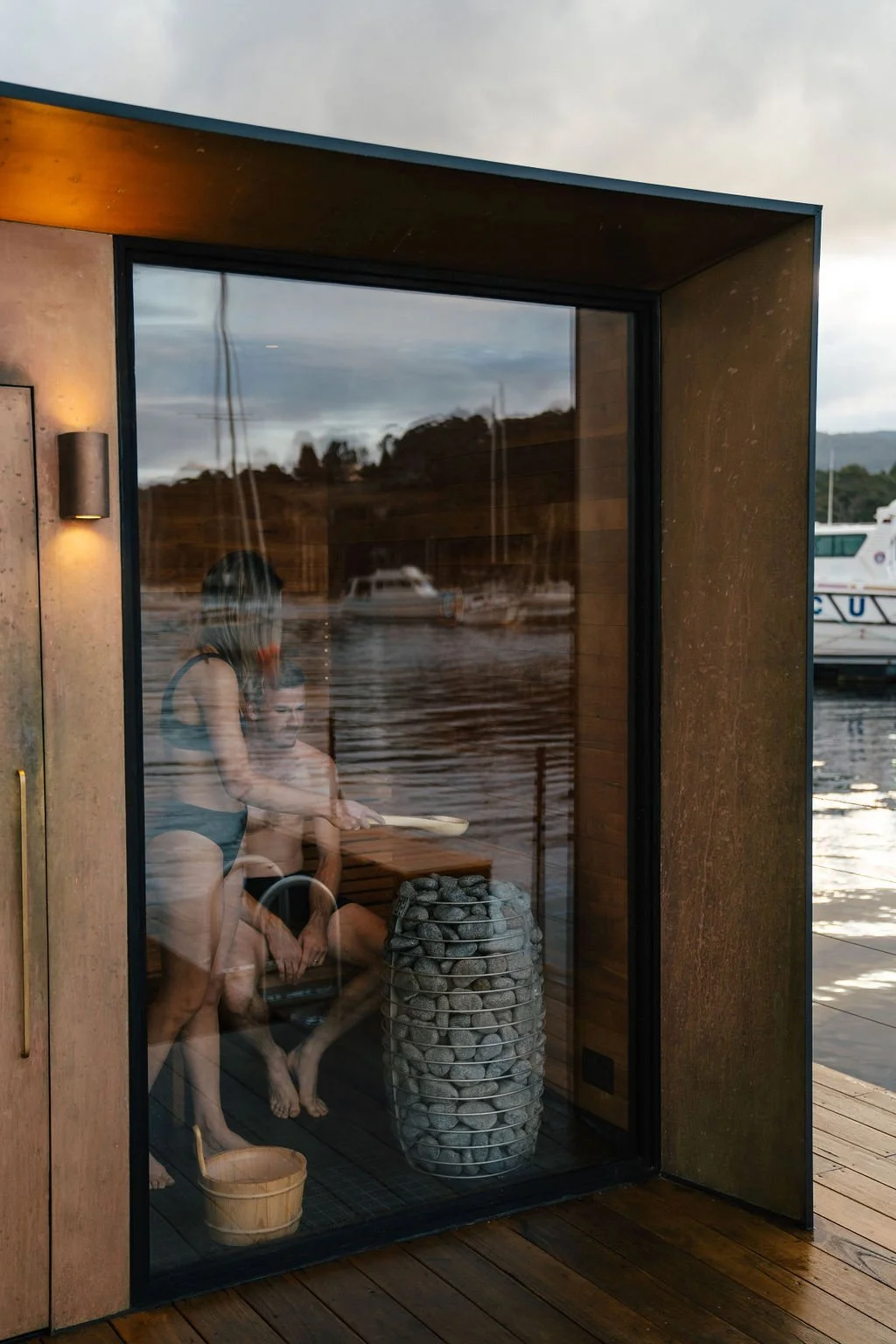 Sauna Boat Tasmania — Oyster Cove Marina