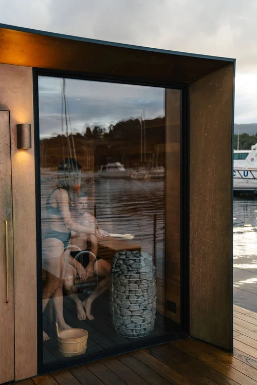 Sauna Boat Tasmania — Oyster Cove Marina
