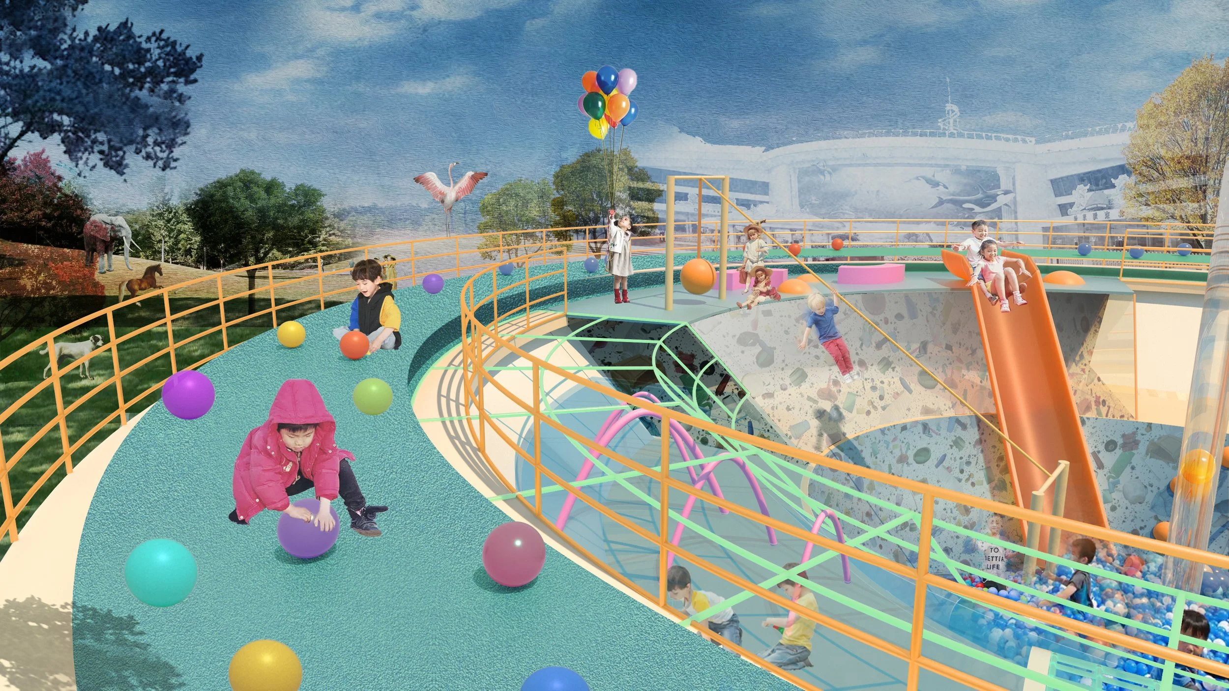 Plastic Pollution Playground — Shiqi Zhao (Cathy)'s work