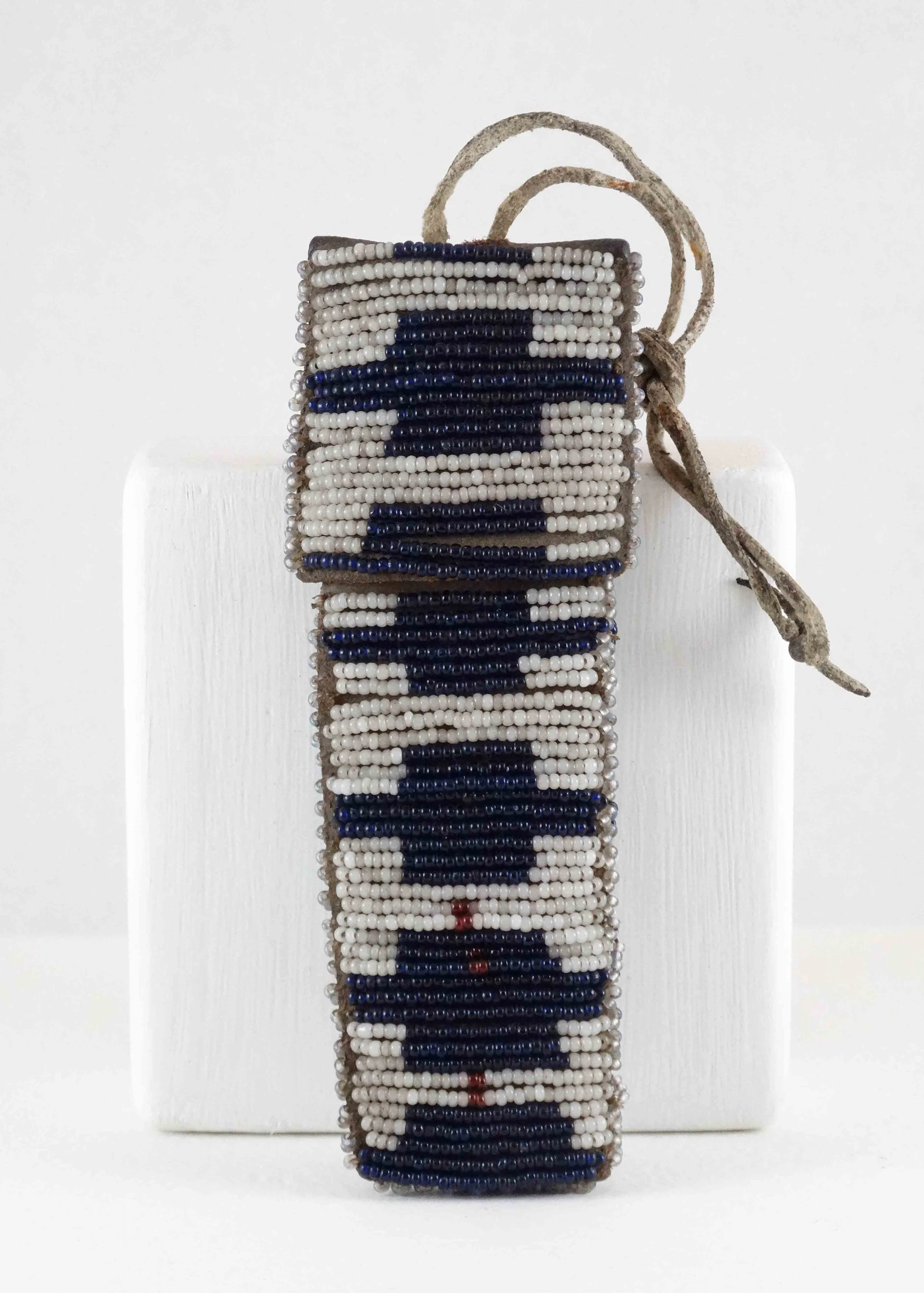 Southern Plains Beaded Whet Stone Case — Morning Star Gallery