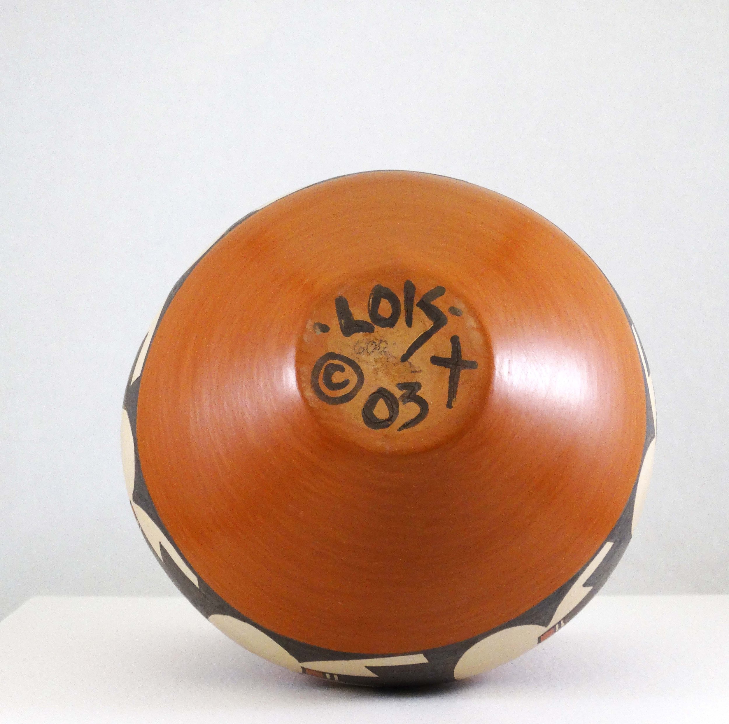 Tesuque Polychrome Pottery Rain God — Morning Star Gallery