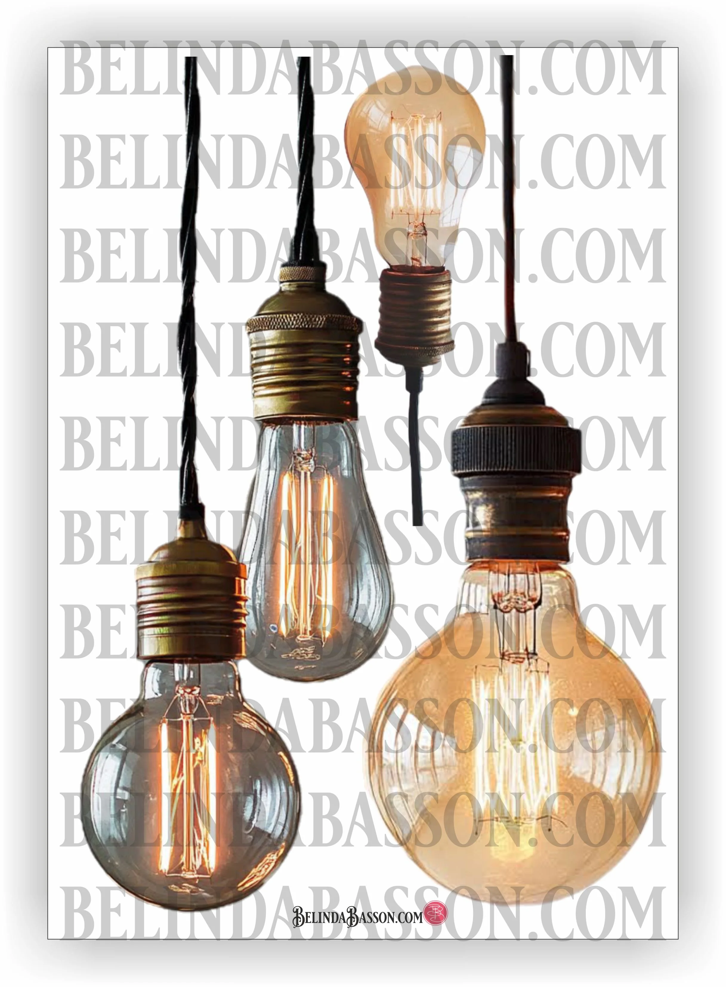 Vintage Light Bulbs Printable Download — Belinda Basson