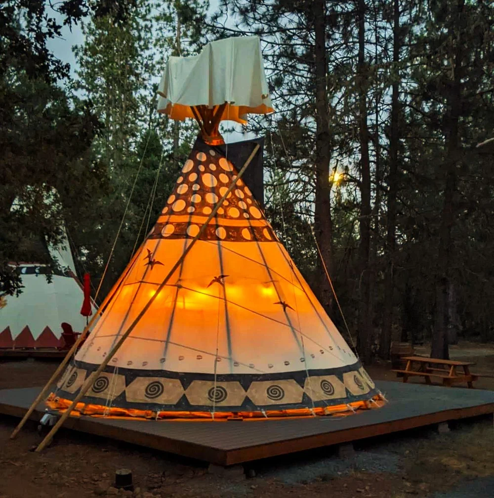 Sky Spirit 18' Tipi — Lone Mountain Resort Park