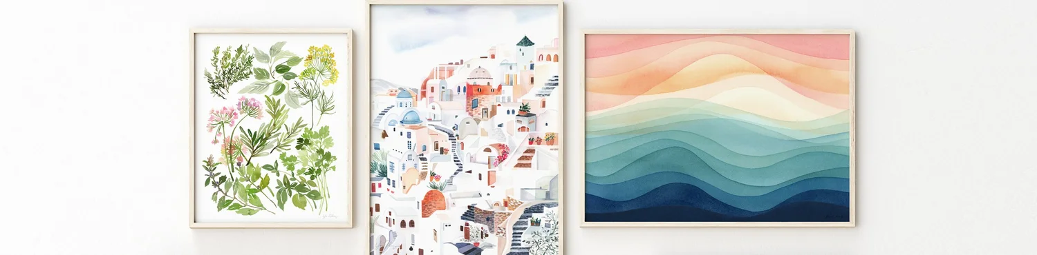 Calming Watercolor Art Prints — Yao Cheng Design
