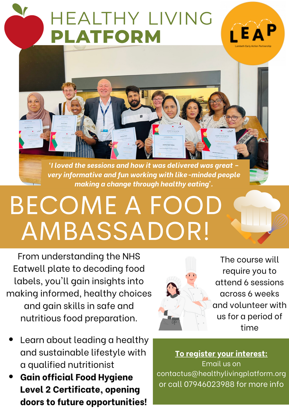 Food Ambassadors — healthy living platform