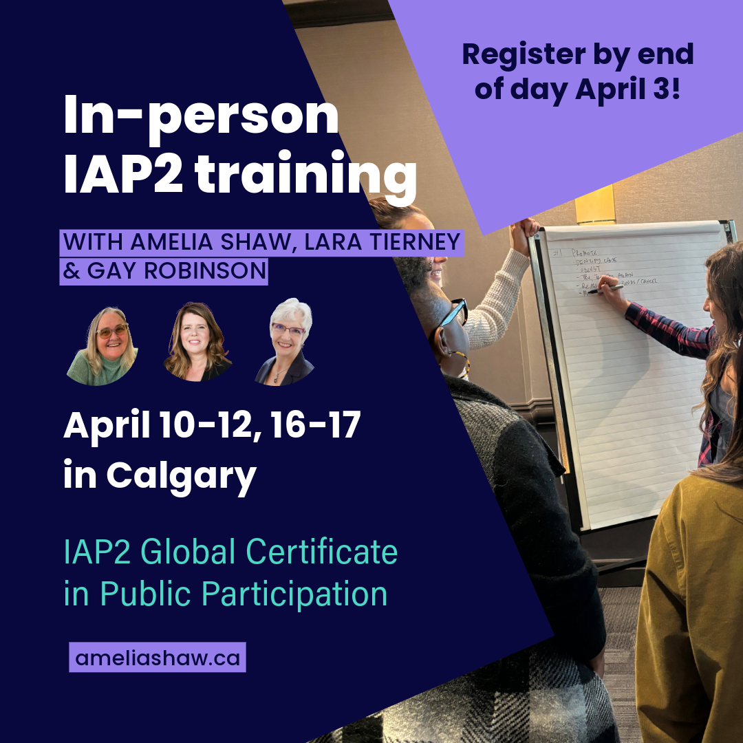 IAP2 Courses — Amelia Shaw Consulting