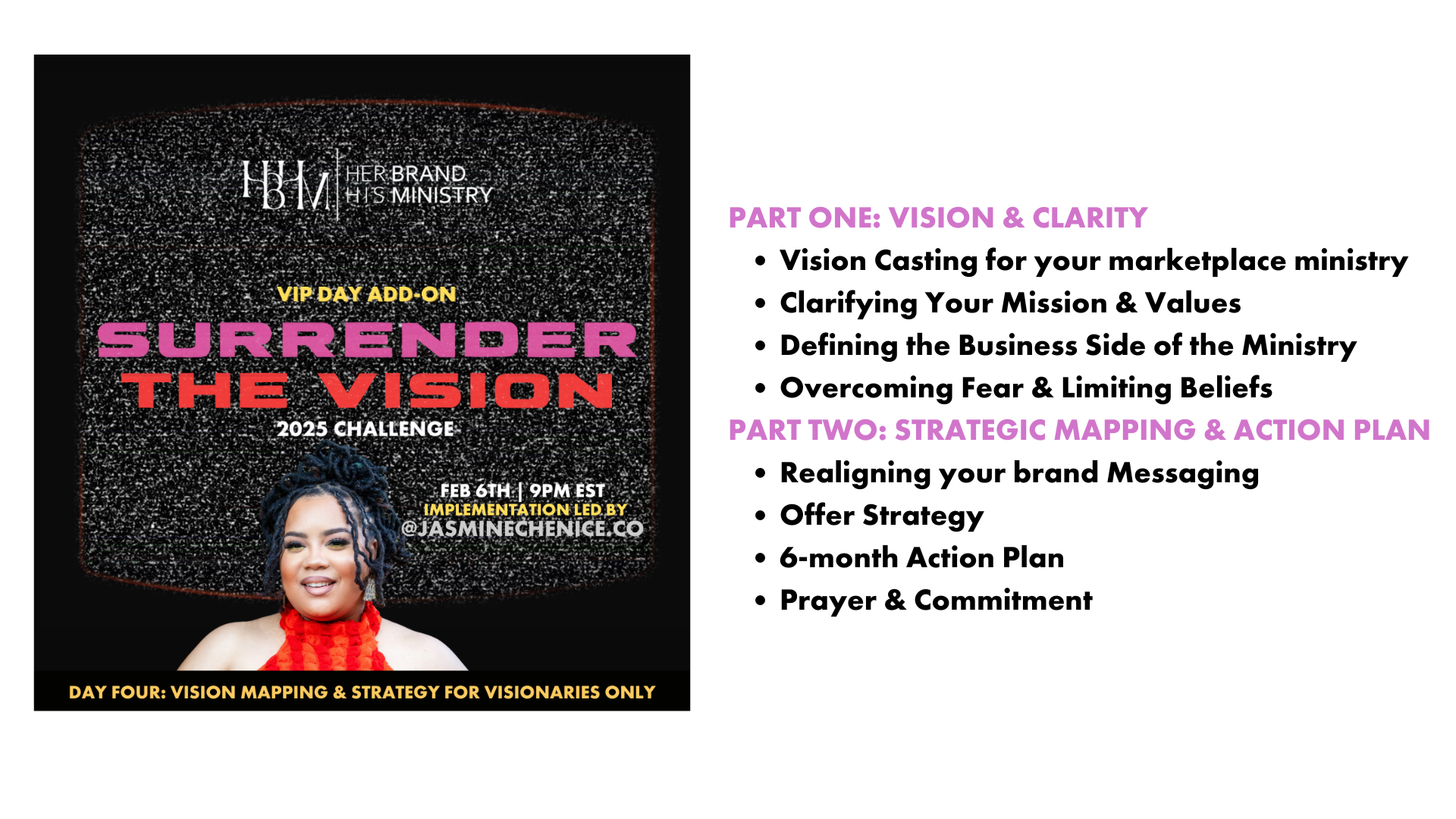 FOR VISIONARIES ONLY: VISION MAPPING & STRATEGY SESSION — Her Brand, His Ministry