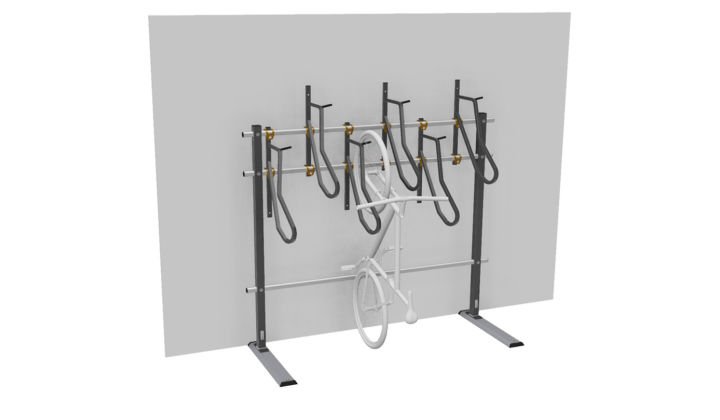Vertical+™ No Scratch® Wall Mount Bike Rack | Sportworks — Sportworks
