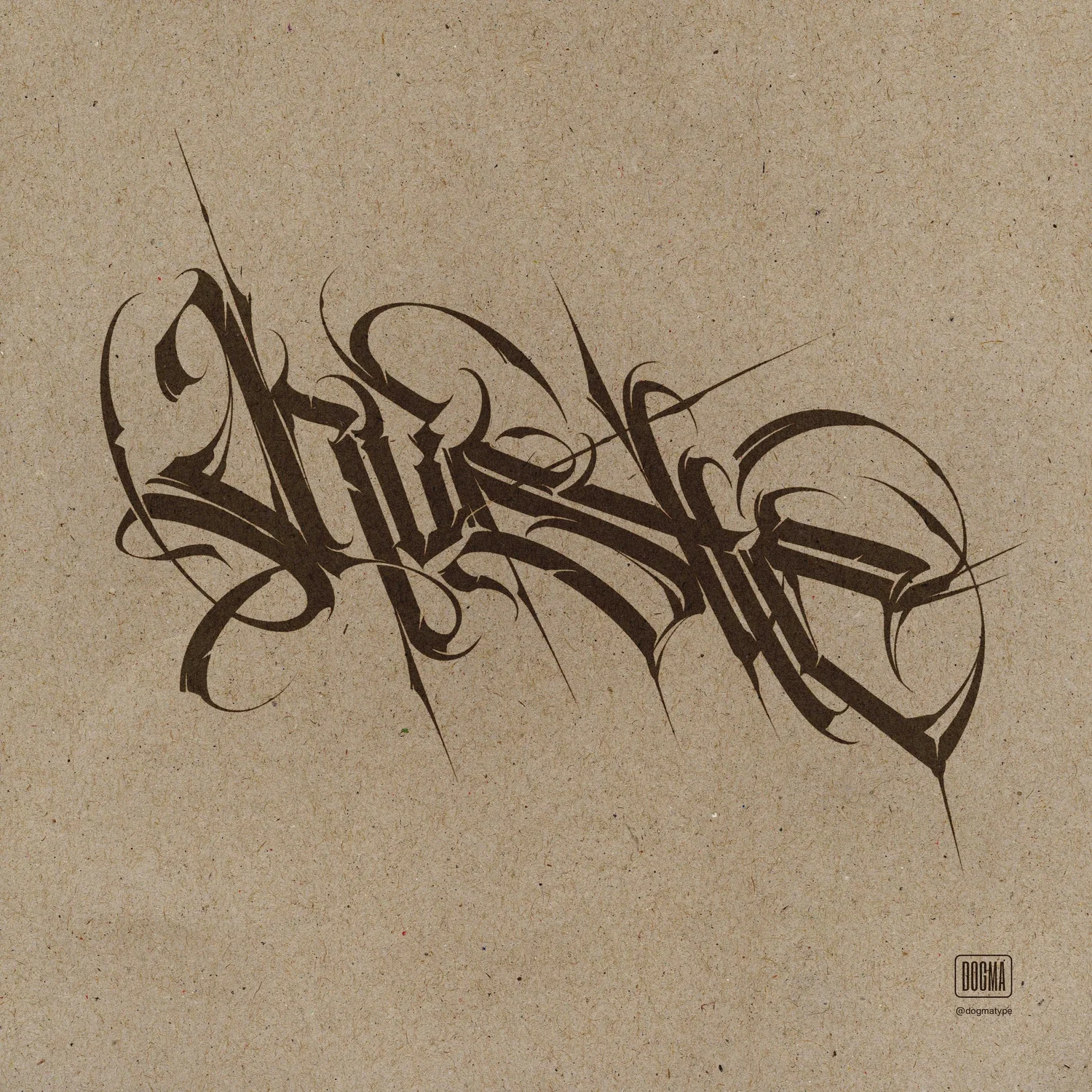 Dogma - Hustle · Dark Lettering Design