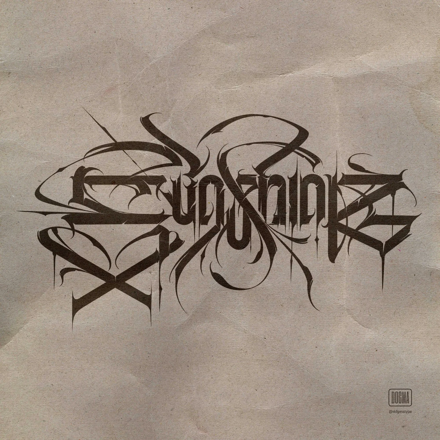 Dogma - Sunshine · Dark Lettering Design