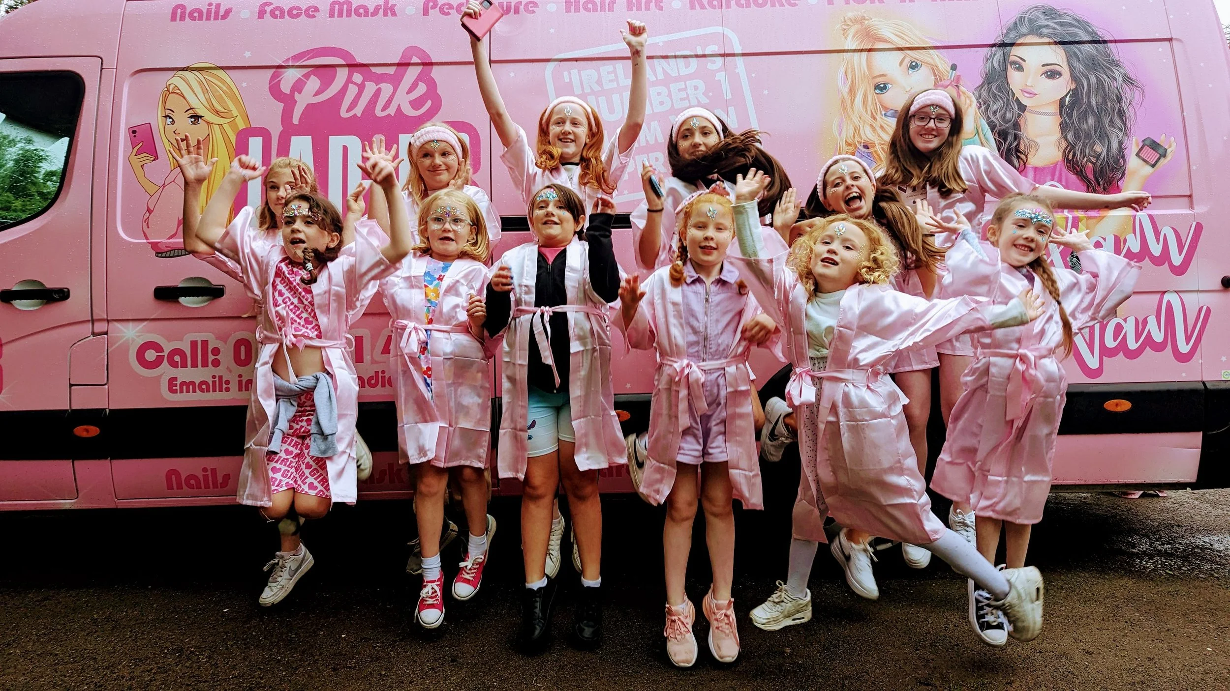 Kids' Birthday Parties - Pink Ladies Glam Van: Mobile Pamper Fun in ...