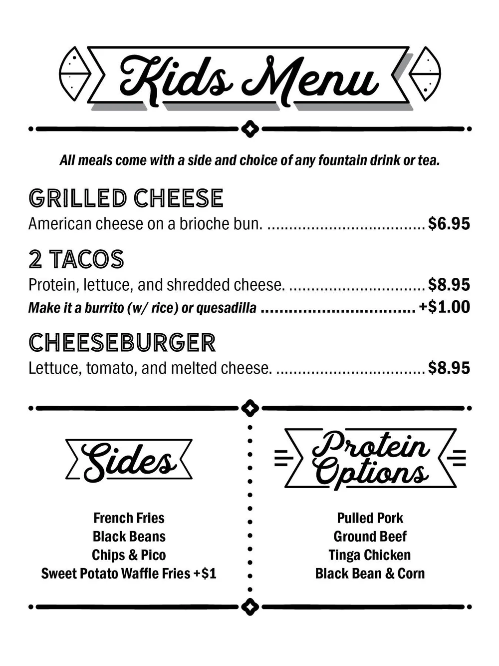 Menu — Crafted Mebane