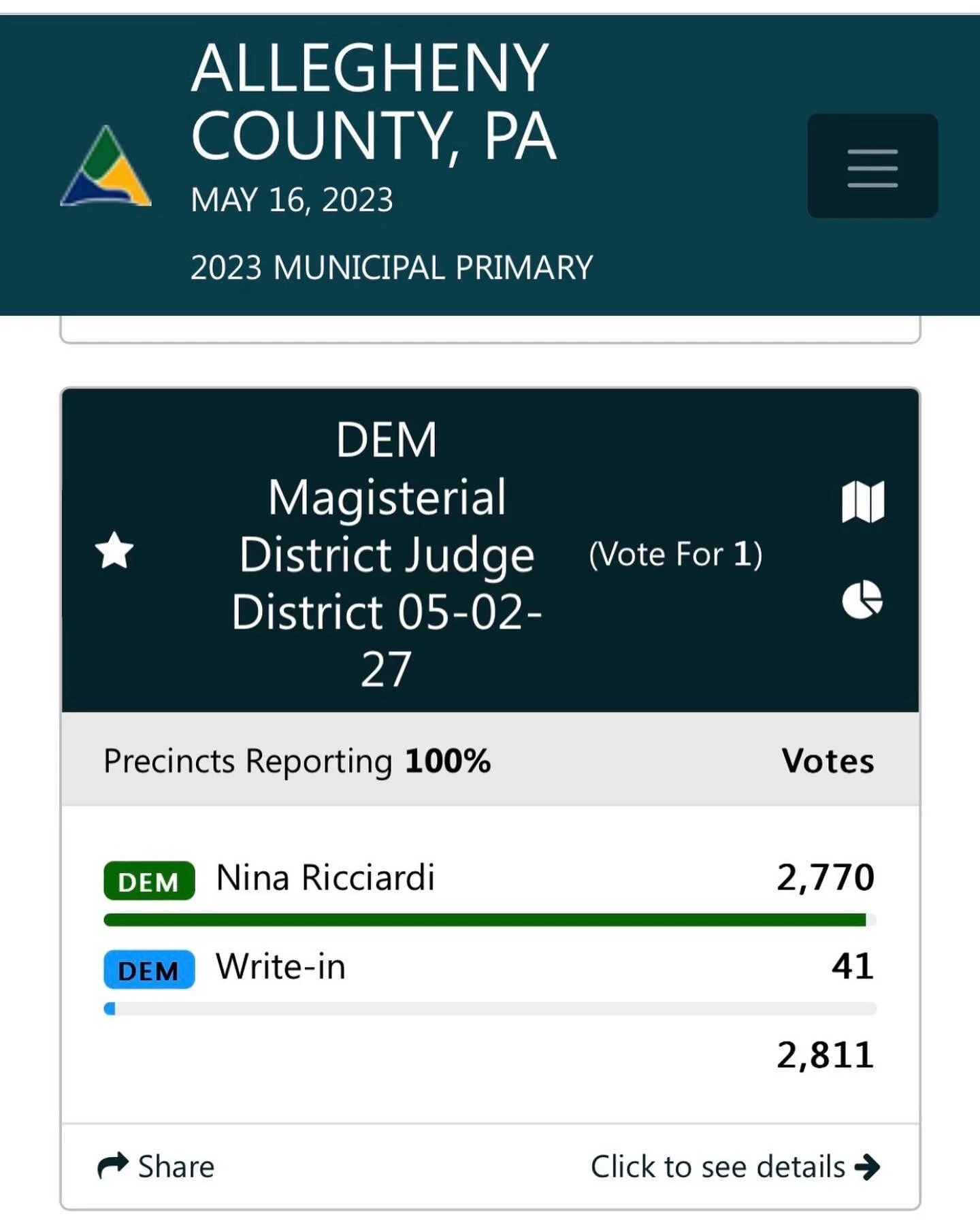 Nina Ricciardi for District Judge