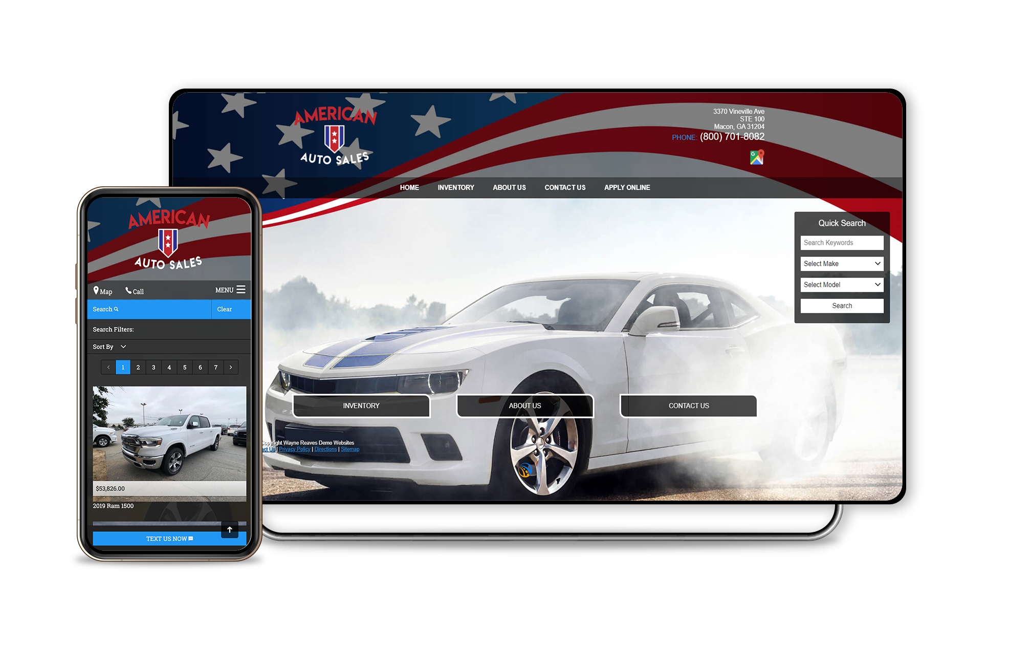 Website Layouts — Wayne Reaves
